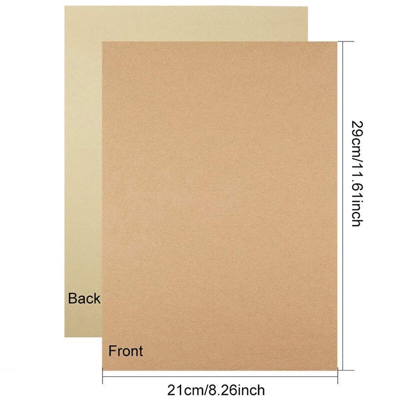 200 Sheets / Batch A4 Size Blank Kraft Paper Stick... – Vicedeal