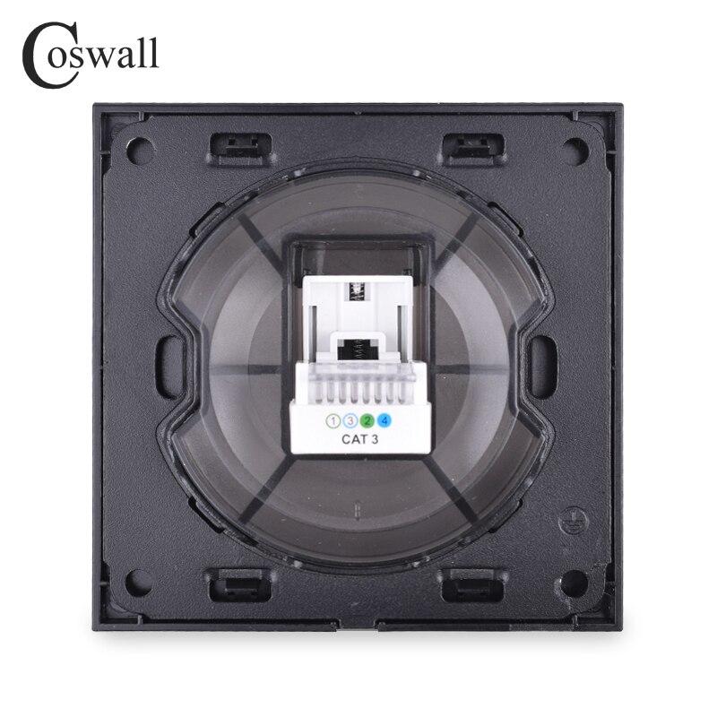 COSWALL Kristall Gehärtetem Glas Panel Steckdose 4... – Vicedeal