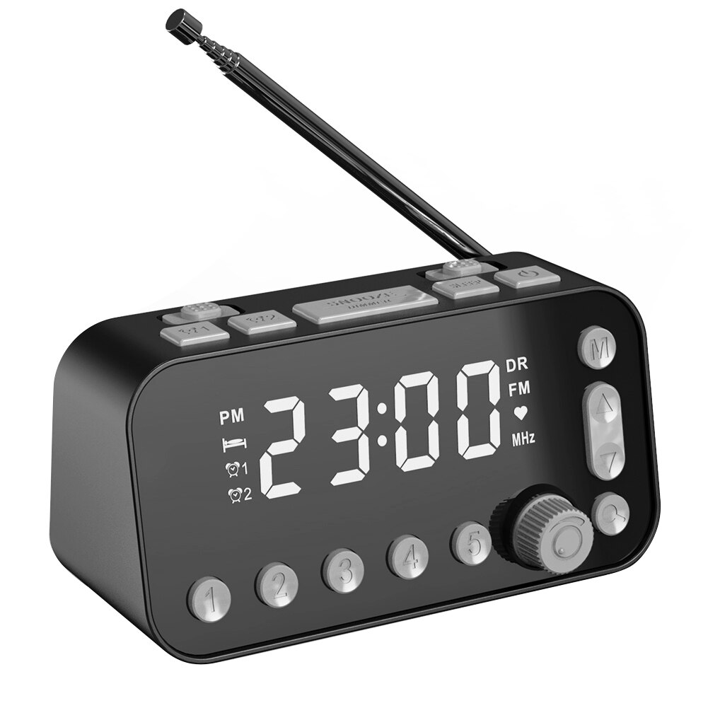 Digital Alarm Clock DAB FM Radio USB Rechargeable ... – Grandado