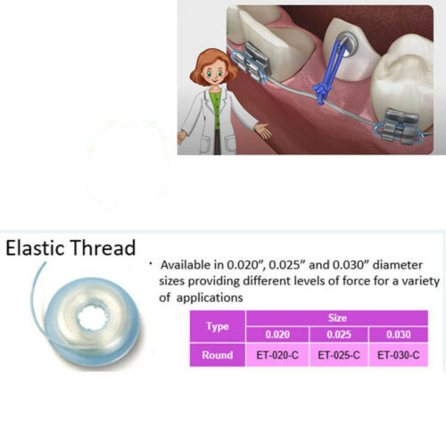 2Rolls Dental Orthodontic Powerful Solid Elastic T... – Grandado