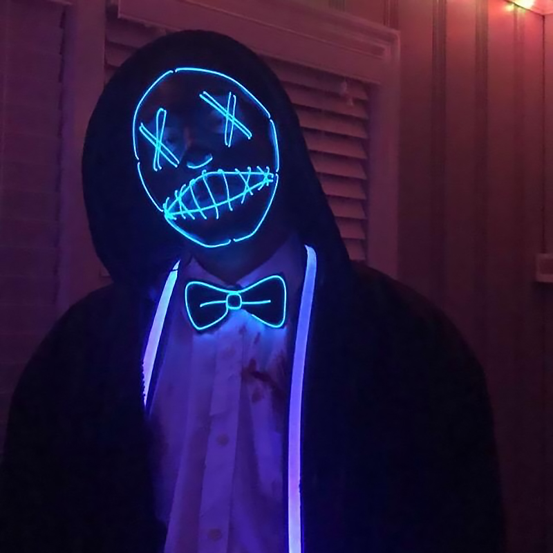 Mannen Gloeiende Strikje Led Neon Stage Prop Kledi... – Vicedeal