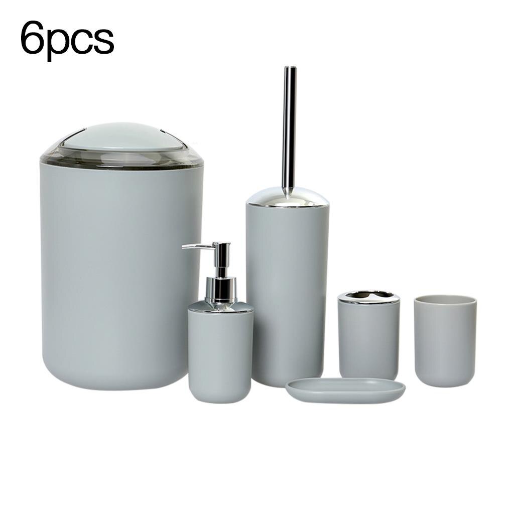 6pcs Luxury Bathroom Hardware Ccessories Set Plast... – Grandado