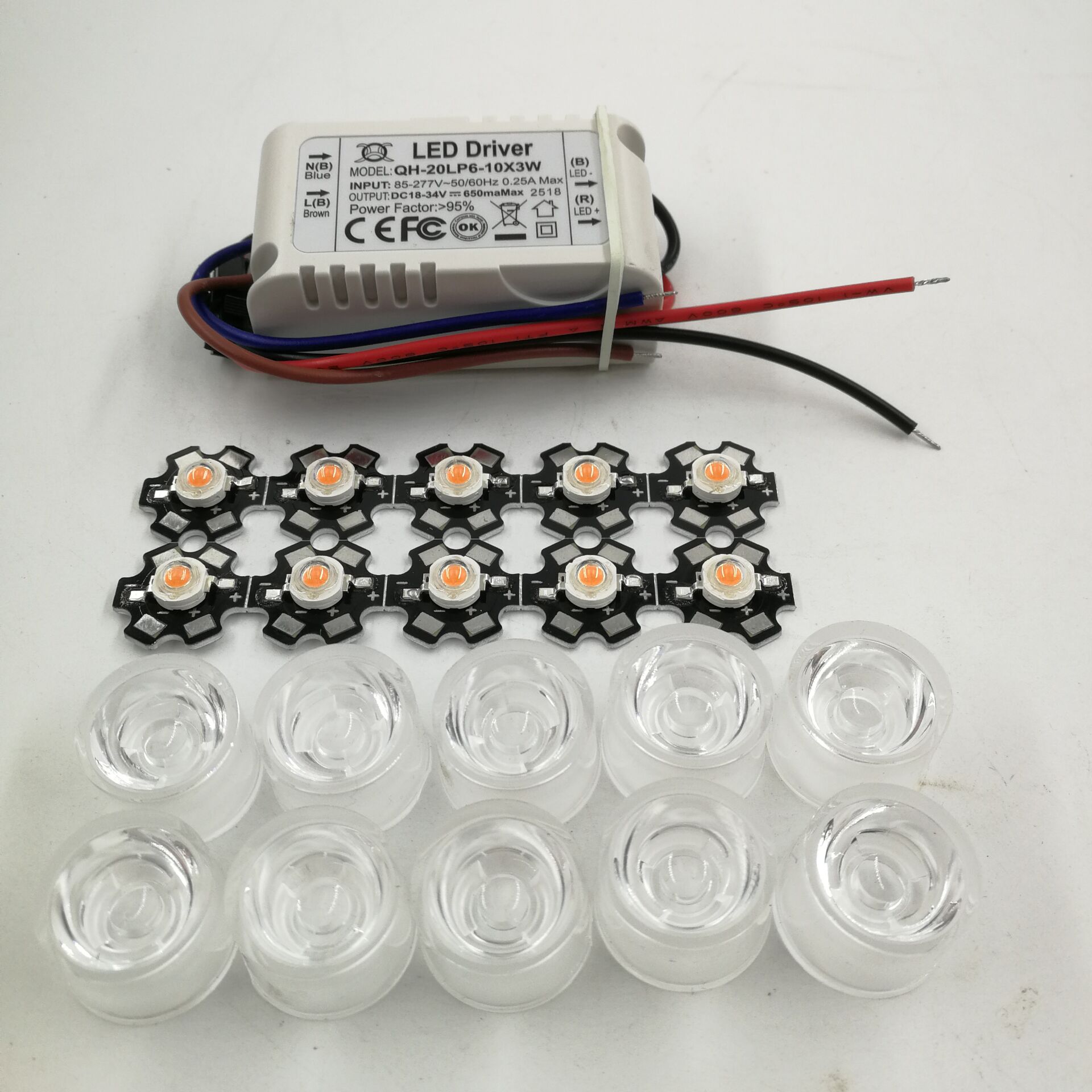 , 10pcs 3w full spectrum led 380-840nm +1pcs 6-10x... – Vicedeal