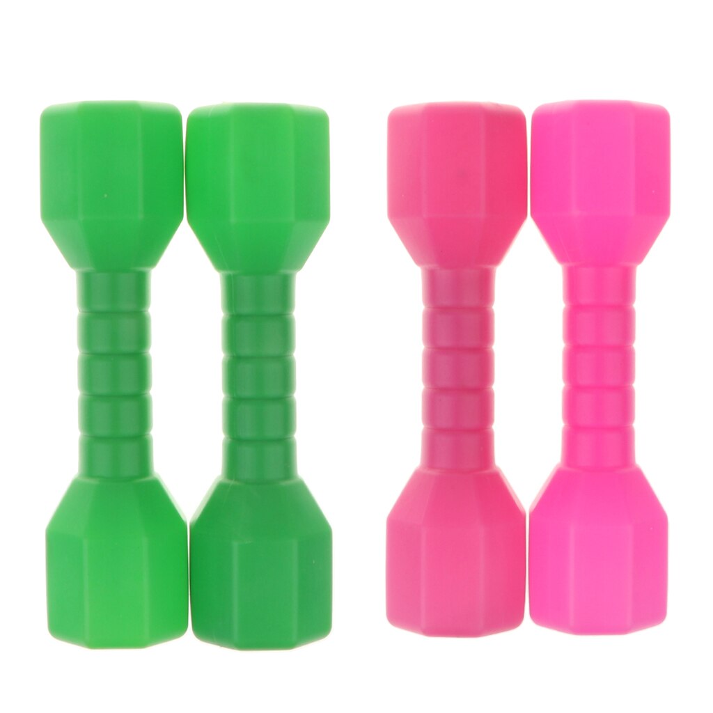 2 Pairs Plastic Lightweight Dumbbell Fitness Exerc... – Vicedeal