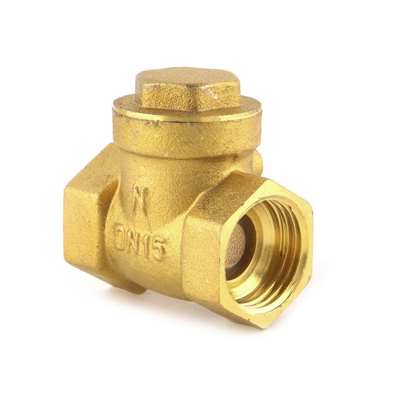 Golden horizontal check valve Brass non return val... – Vicedeal