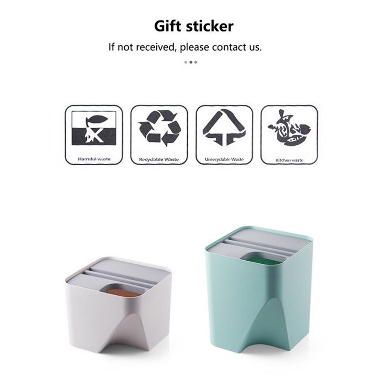 Stacking Classified Trash Can Resonable Opening Dr... – Grandado
