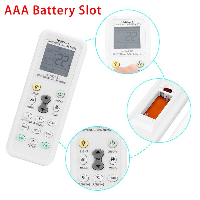 Universal 1000 In 1 K-1028E Air Condition A/C Remo... – Grandado