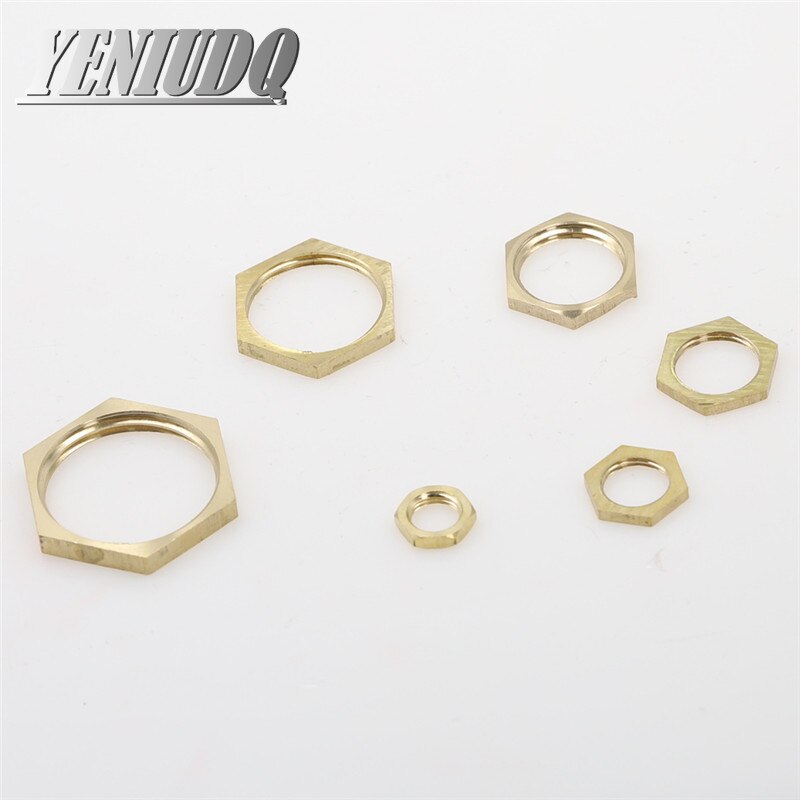 5pcs Copper Hex Lock Nuts Pipe Fitting 1/8" 1... – Grandado