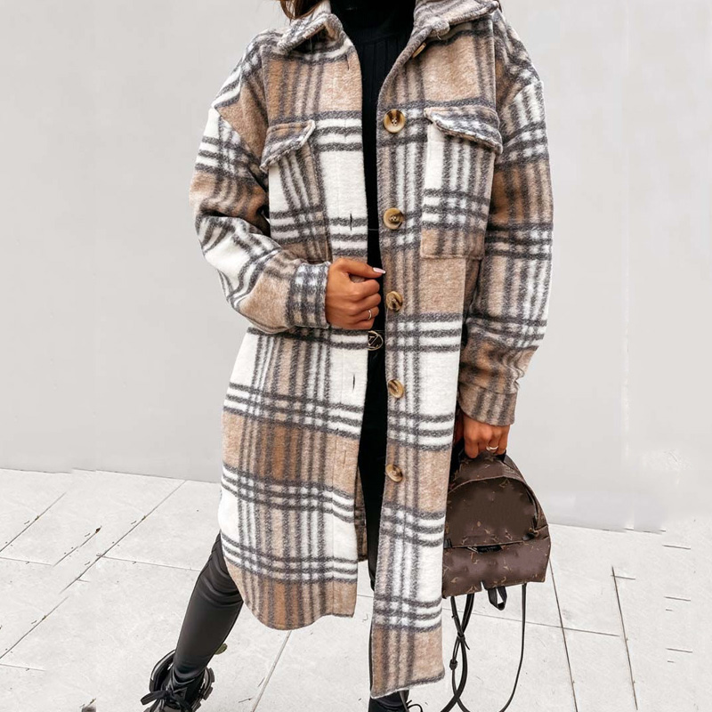 Herfst Lange Winterjas Vrouwen Wol Blend Jacket Vr... – Grandado