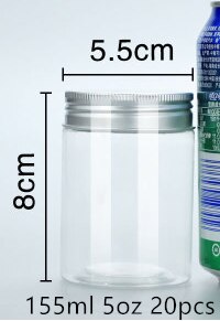 20 Stuks 155 290 350 Ml Lege Transparante Plastic ... – Grandado