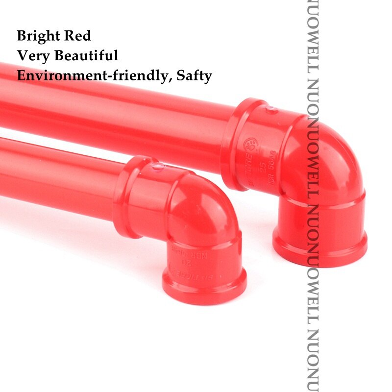 2 stuks Rode PVC Pijp Connectors UPVC Pijp Elleboo... – Vicedeal