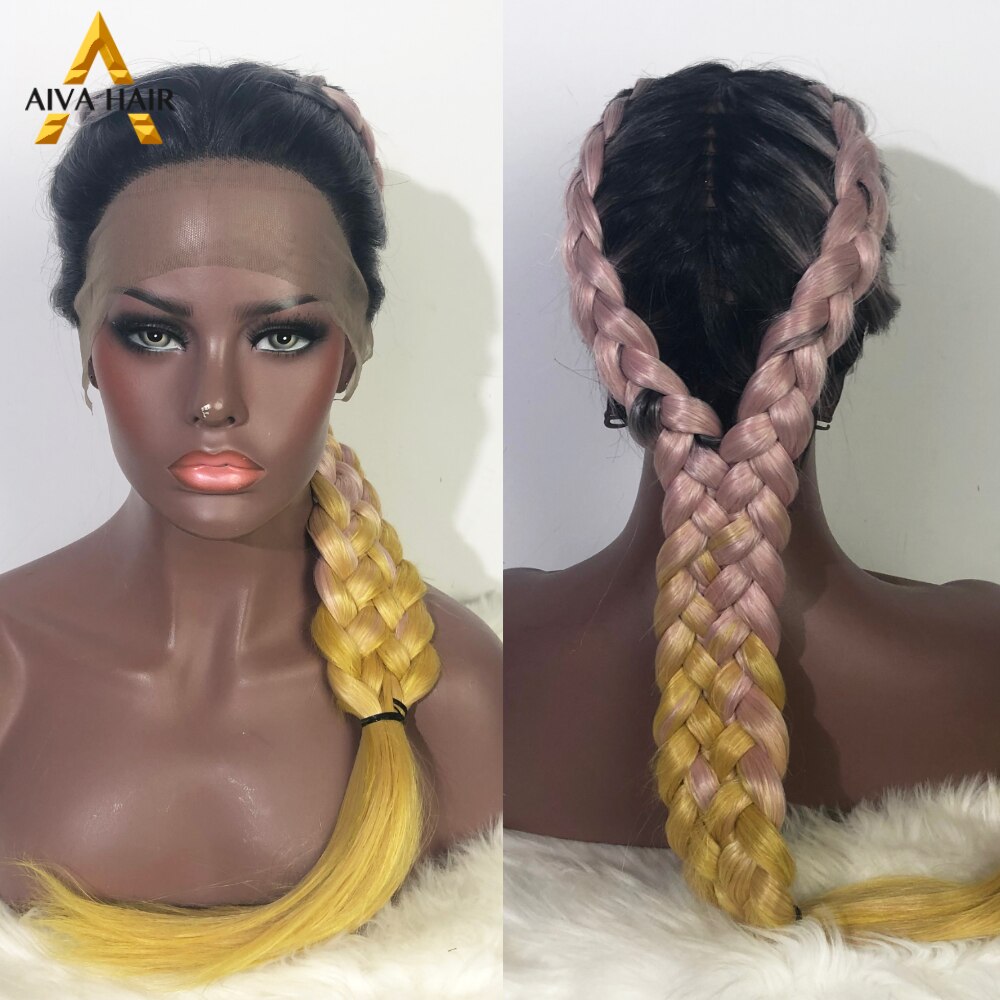 AIVA High Density Synthetic Braiding Hair Wigs Nat... – Grandado