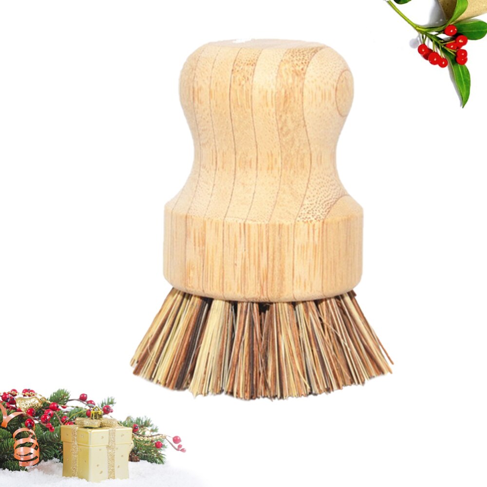 Short Handle Bamboo Wok Whisk Brush Palm Oilproof ... – Vicedeal