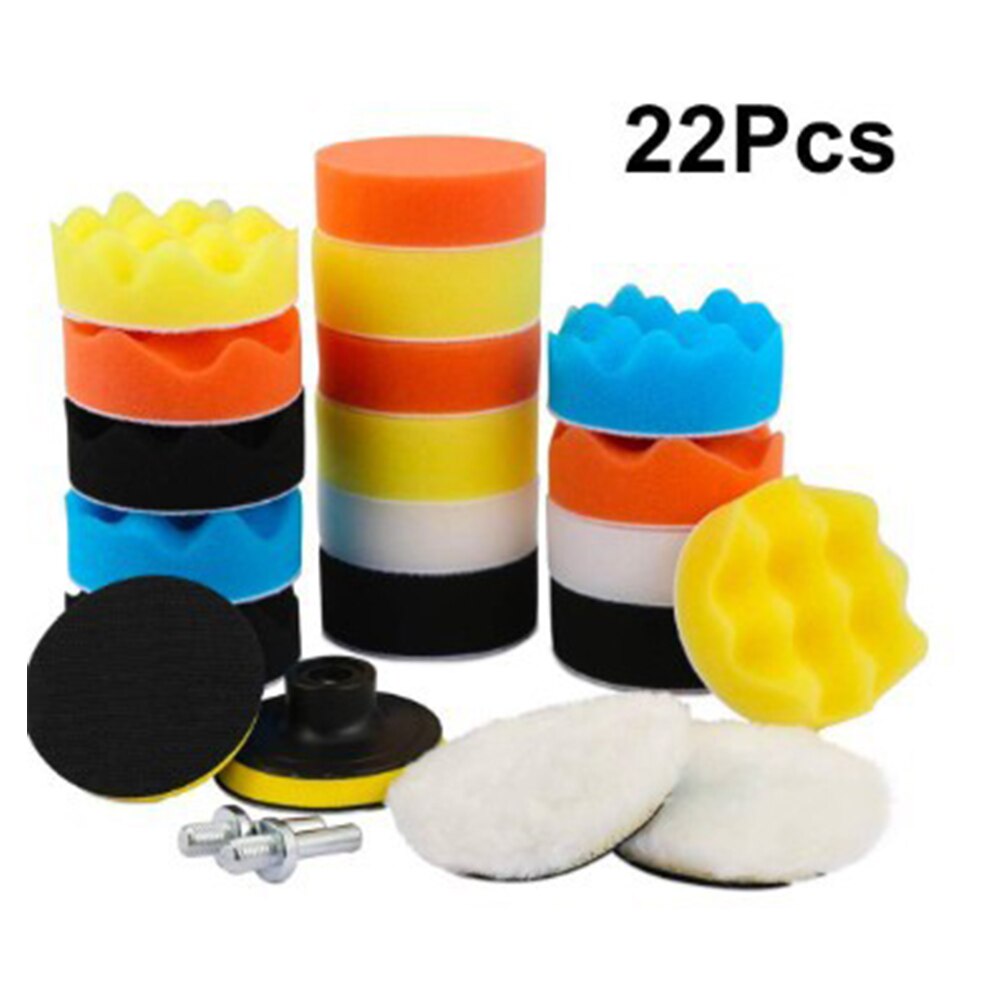 22pcs Polishing Pad Auto Round Sponge Bendable Cle... – Vicedeal