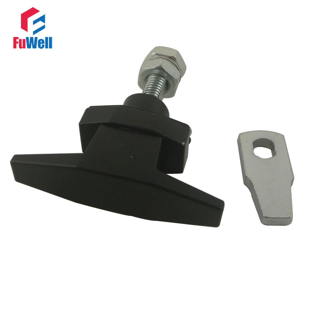MS309-3-2 Metalen Zwarte Kast Slot met Handvat Fit... – Grandado
