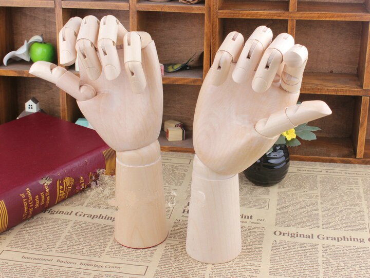 Model Hand 12 Inch cartoons joint Flexible wooden ... – Grandado