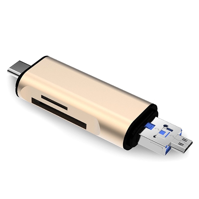 Usb 3.1 type c naar usb 3.0 micro usb sd tf kaarta... – Vicedeal