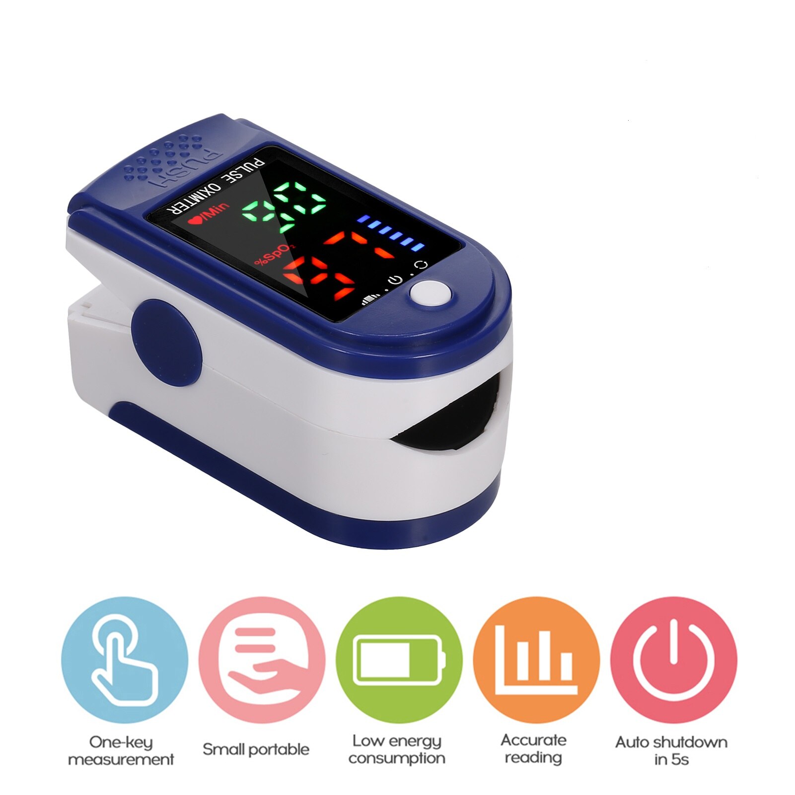 Blood Oxygen Finger Pulse Digital Fingertip Oximet... – Vicedeal