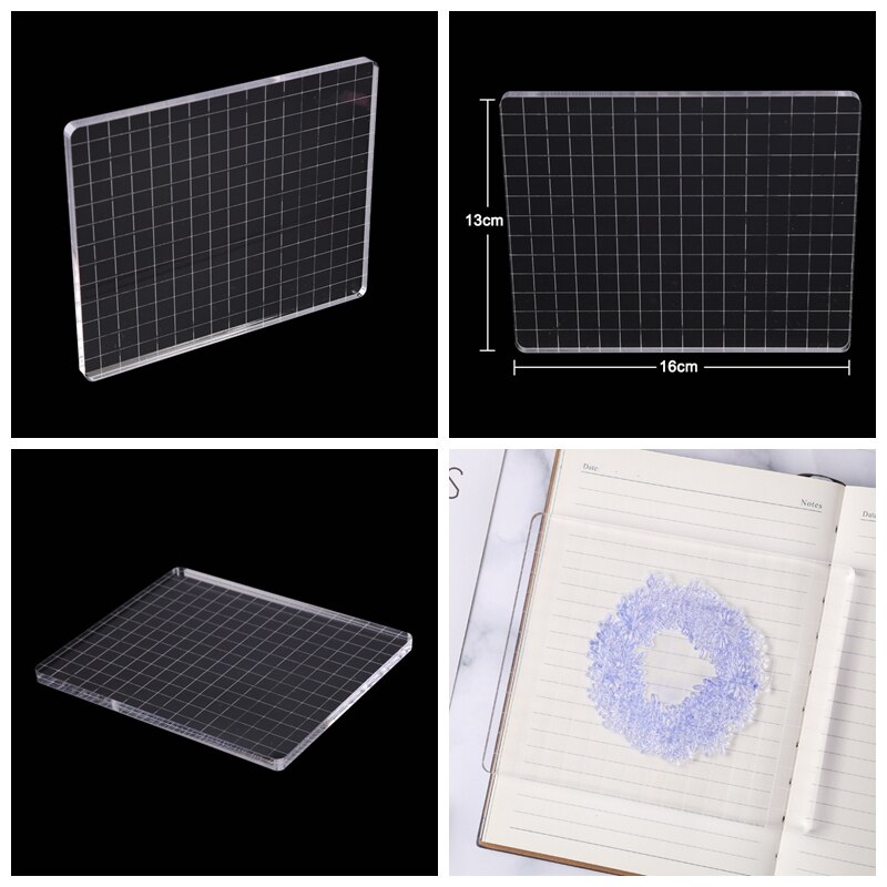 Clear Acrylic Stamp Block DIY Silicone Seals Scrap... – Vicedeal