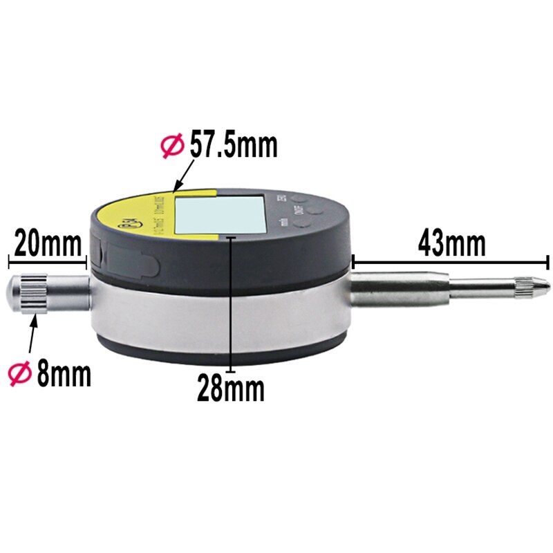 0.01Mm IP54 0-12.7Mm/5 inch Range Gauge Digital Di... – Grandado