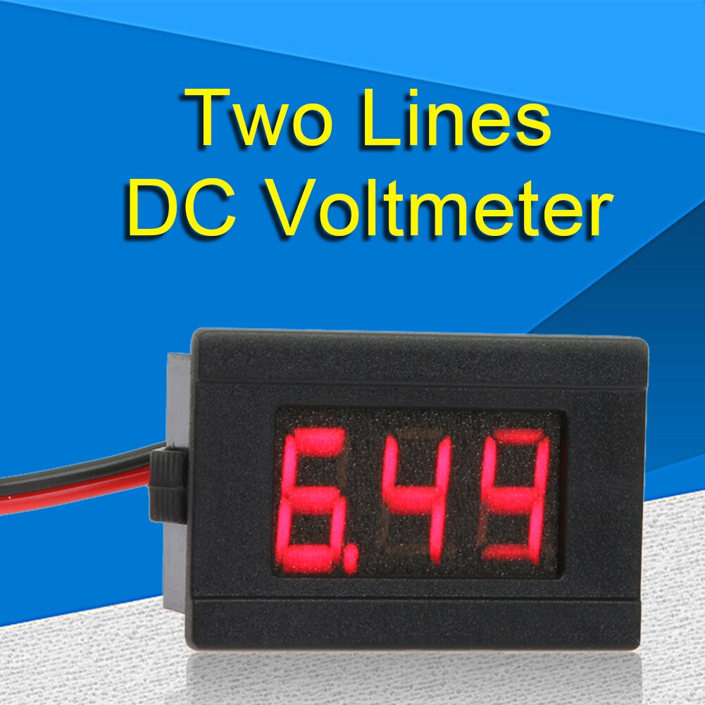0.36 inch LED Colorful Digital Voltmeter Mini Display Module DC 4.5-30V ...