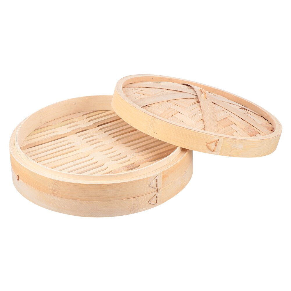 1 Set Bamboo Steamer Basket Dim Sum Dumpling Food ... – Grandado