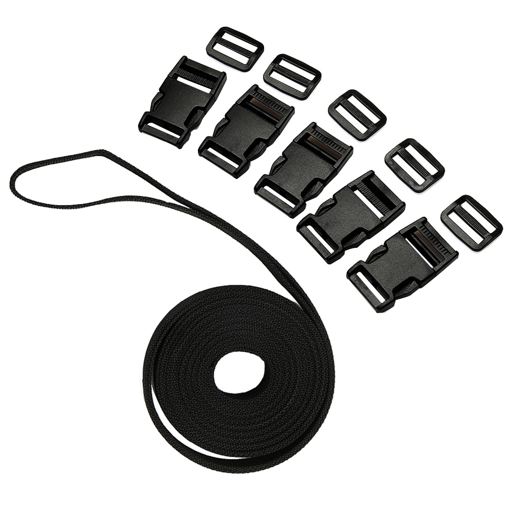 4 M Nylon Webbing Strap Band with 10 Sets of Flat ... – Grandado