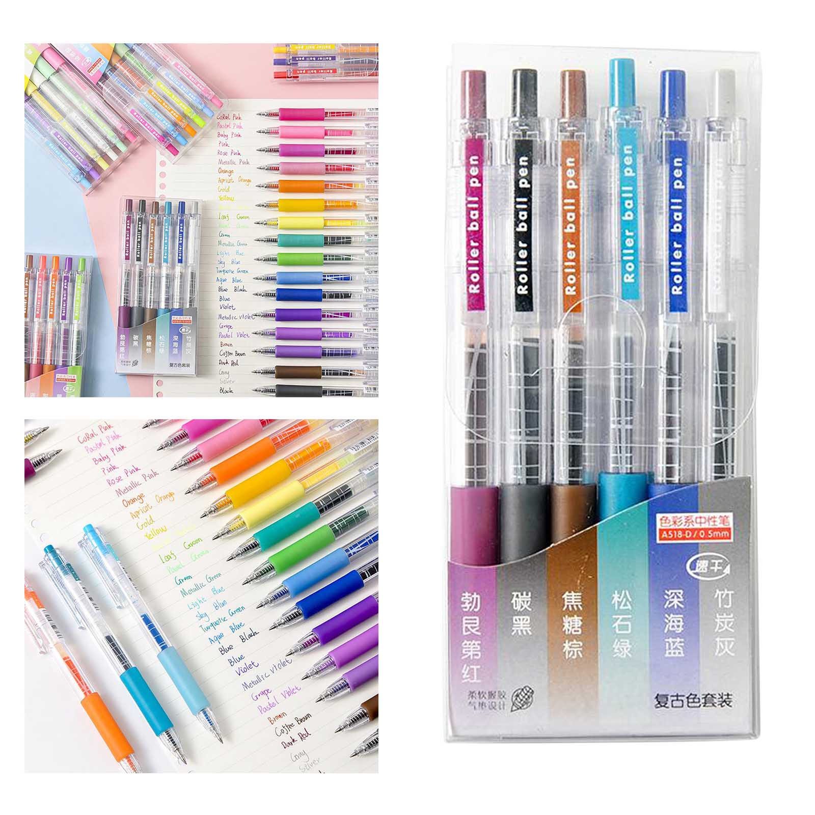 6 Colors Art Markers Pens Fine Tip Highlighter for... – Grandado