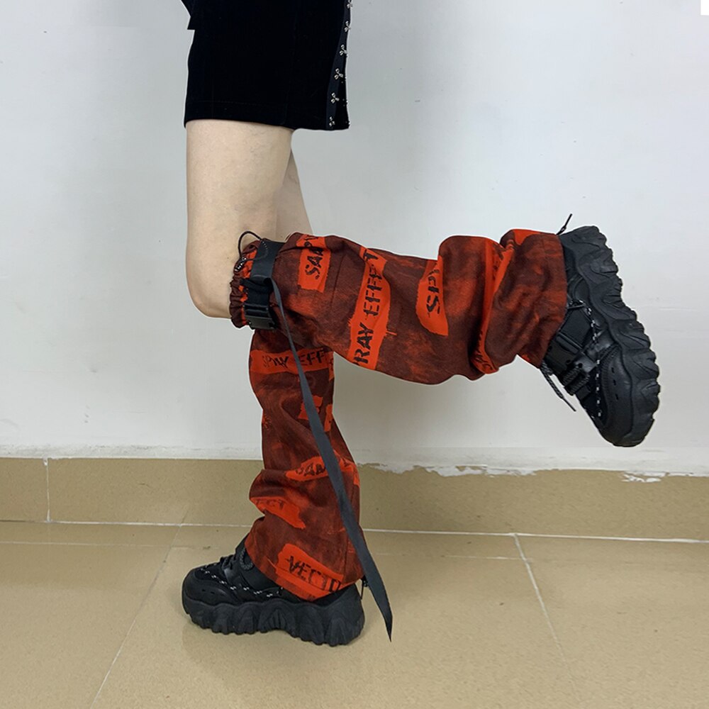 Punk Red Girl Harajuku Leg Warmer Lady Gothic Japa... – Grandado