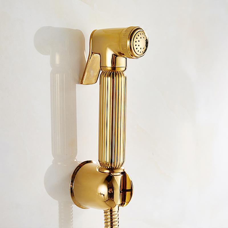 Solid Brass Handheld Sprayer Wall Mount Shower Toi... – Grandado