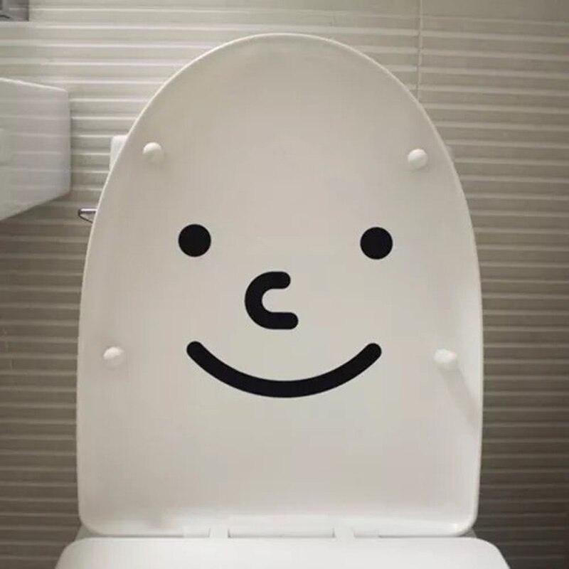Een Set Van Twee Grote Smiley Wc Stickers Wanddeco... – Grandado