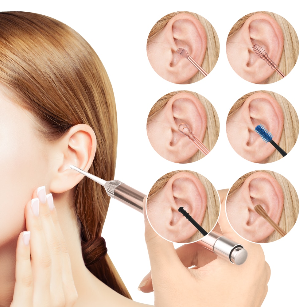 Rvs Oor Lepel Licht Oor Wax Pick Kit Led Oorsmeer ... – Vicedeal