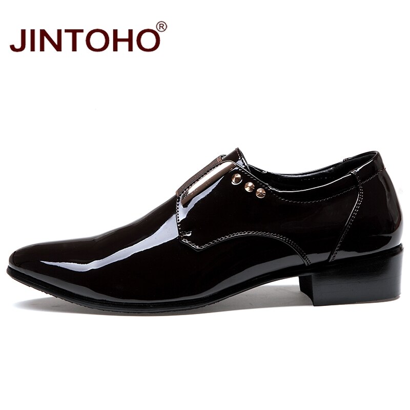 JINTOHO Men Dress Italian Leather Shoes Slip On Me... – Grandado