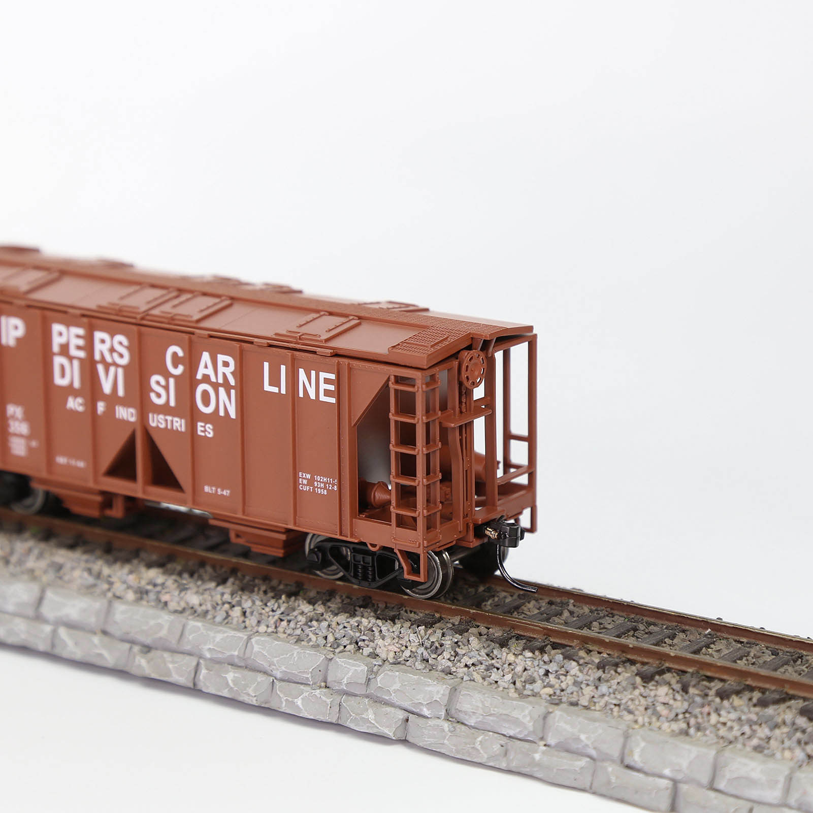 C8760 1pc Model Railway HO Scale 1:87 Hopper Car M... – Grandado