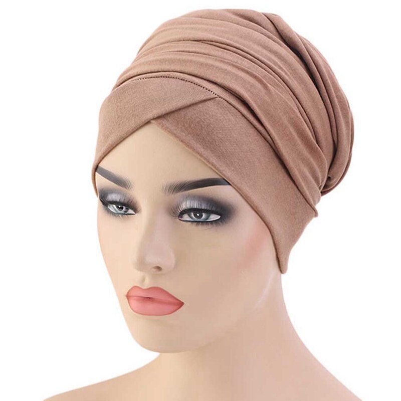 Muslim Long Tail Scarf Hat Women Turban Chemo Cap ... – Grandado