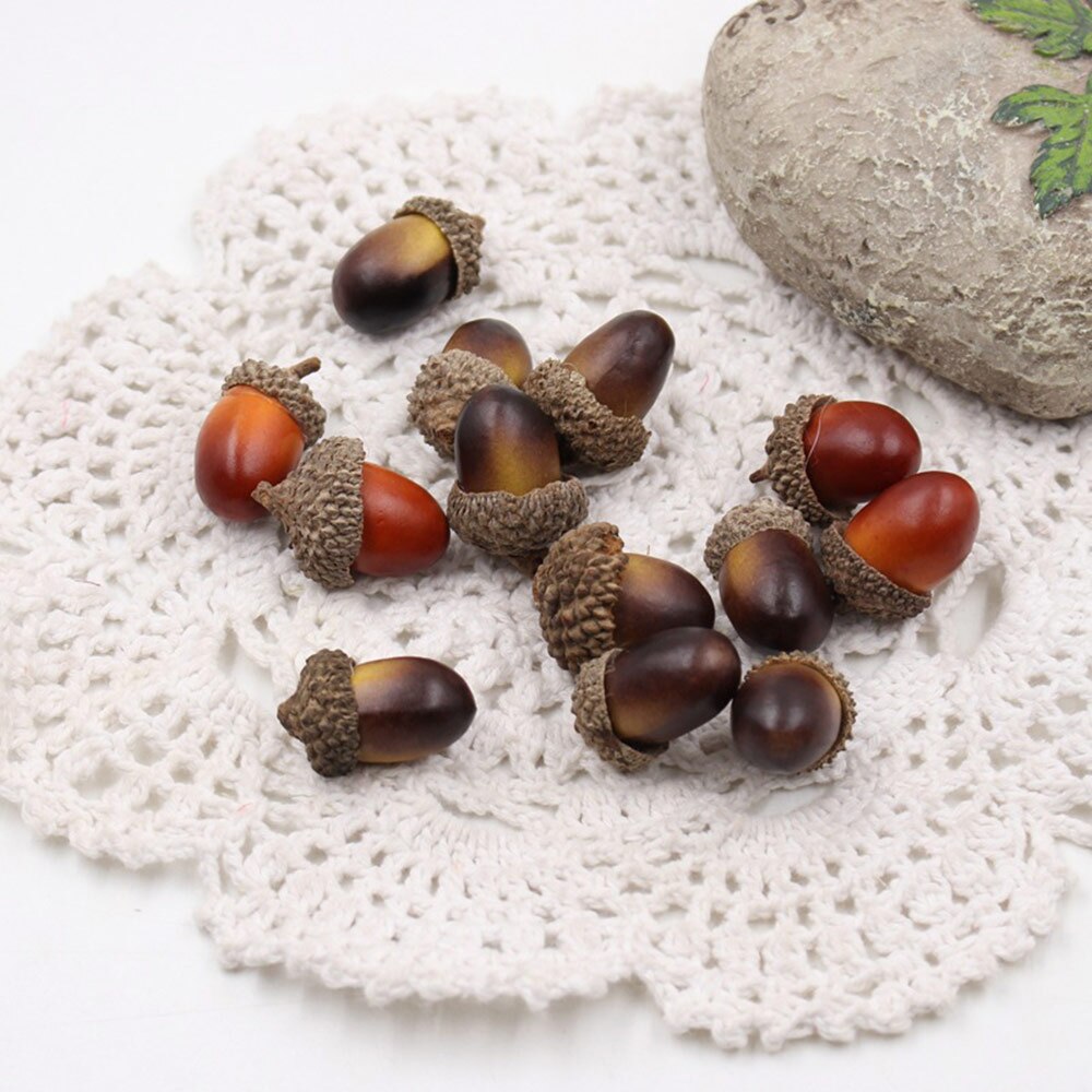 15 Stuks Kunstmatige Eikels Mini Nep Fruit En Groe... – Grandado