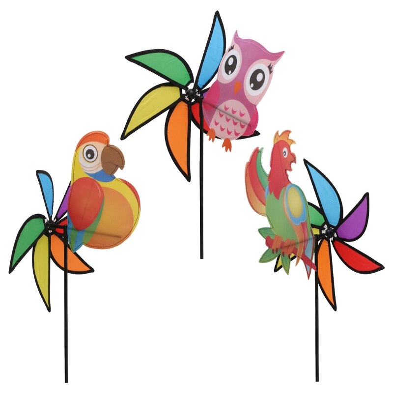 HBB 1PC 3D Large Cute Cartoon Animal Windmill Wind... – Grandado