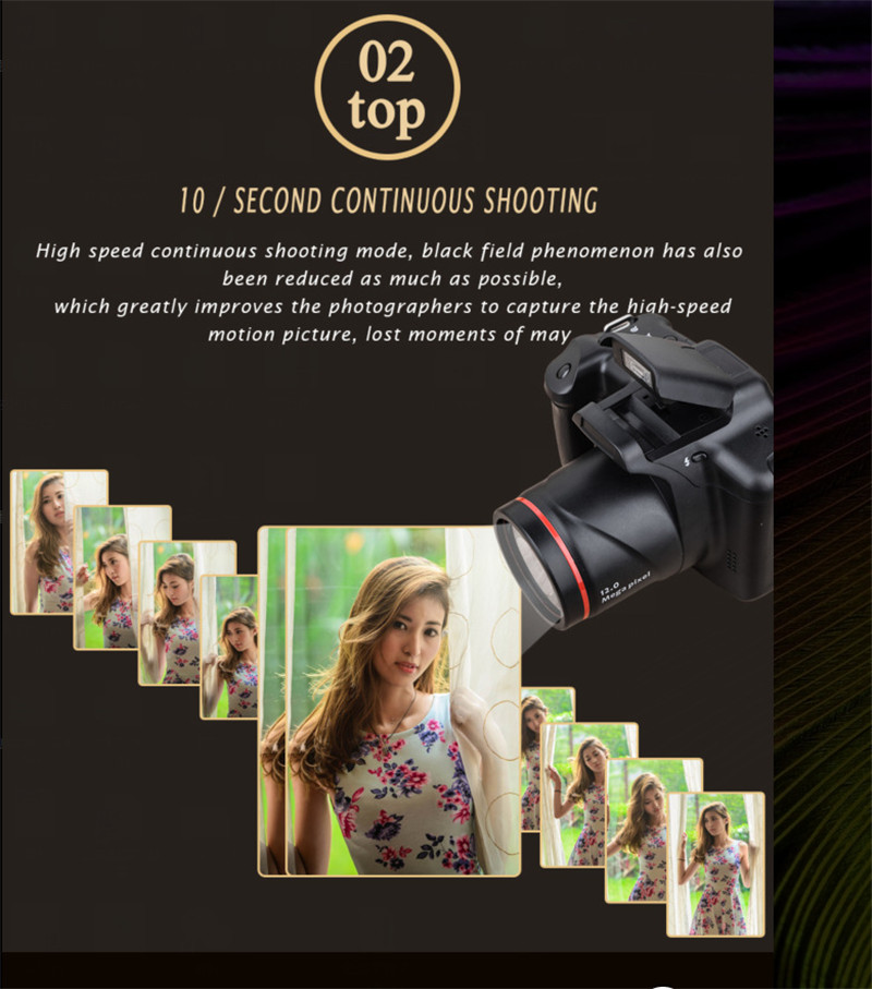 HD Telephoto SLR Camera Digital Video Camera Fixed... – Grandado