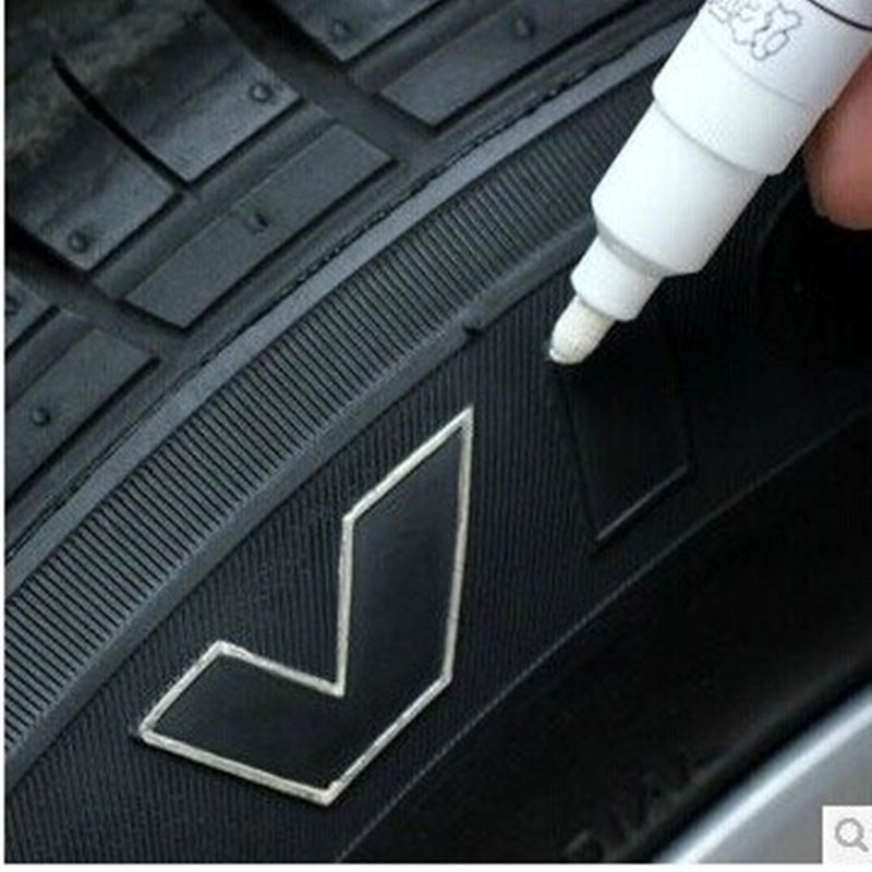 1 Pc Auto Tire Tread Marker Pen Zwart Wit Zilver W... – Grandado