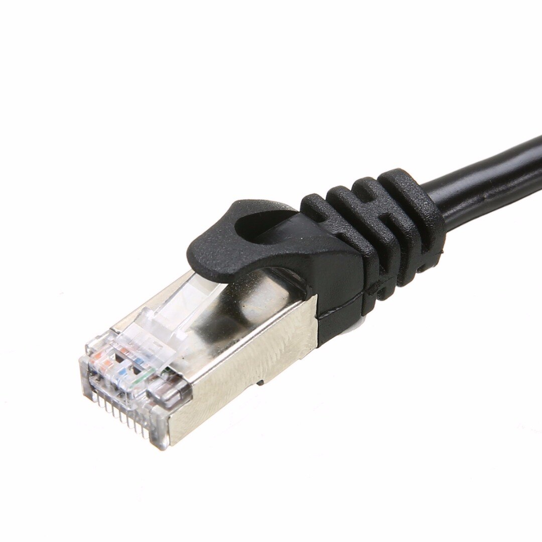 1 Tot 3 Socket RJ-45 Ethernet Netwerk Kabels Zwart... – Vicedeal