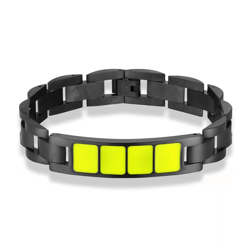 MKENDN Matte Black Stainless Steel Link Chain Mens... – Grandado