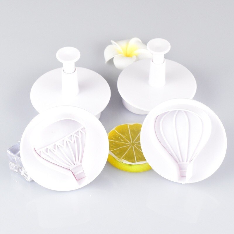 4Pcs/Set Air Balloon Plunger Mold Biscuit Mold Set... – Grandado