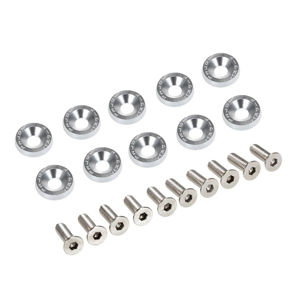 Billet aluminium fender kofanger skive bolt motor bay dress up kit ...