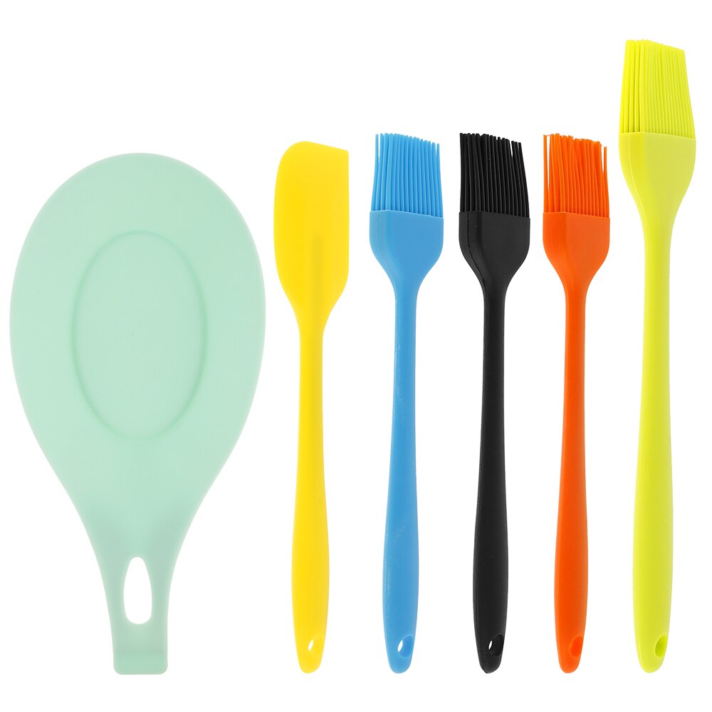 6Pcs Silicone Basting Brush Set Heat Resistant BPA... – Grandado