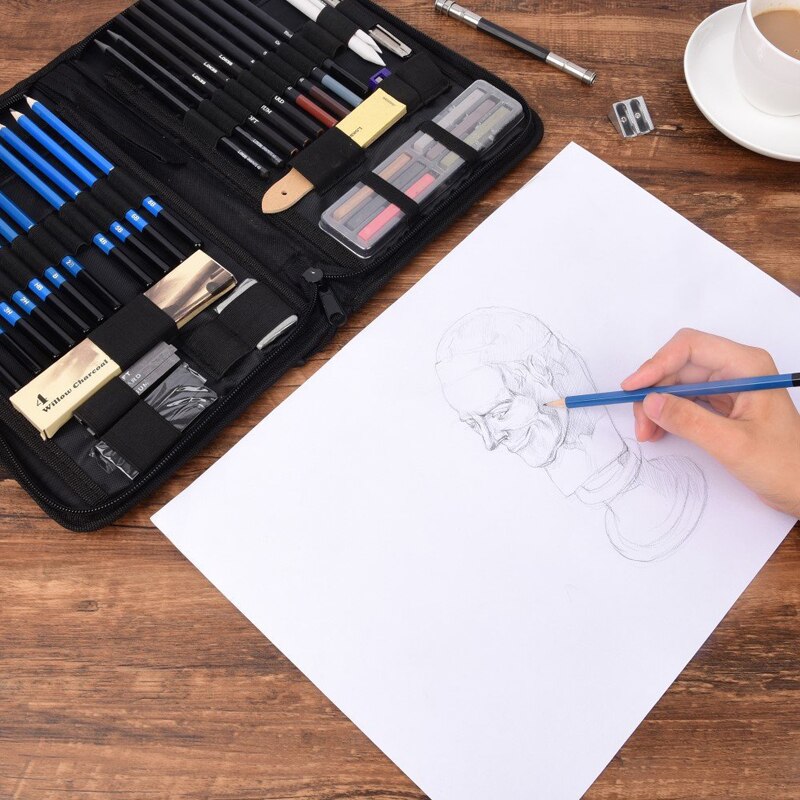 48Pcs/Set Sketch Drawing Pencils Kit with Graphite... – Grandado