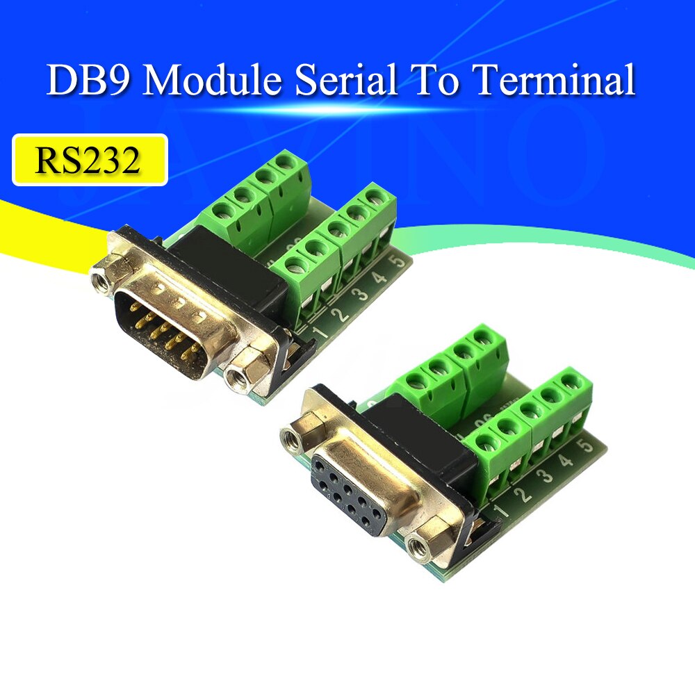 DB9 Male Female Adapter Signals Terminal Module RS... – Grandado