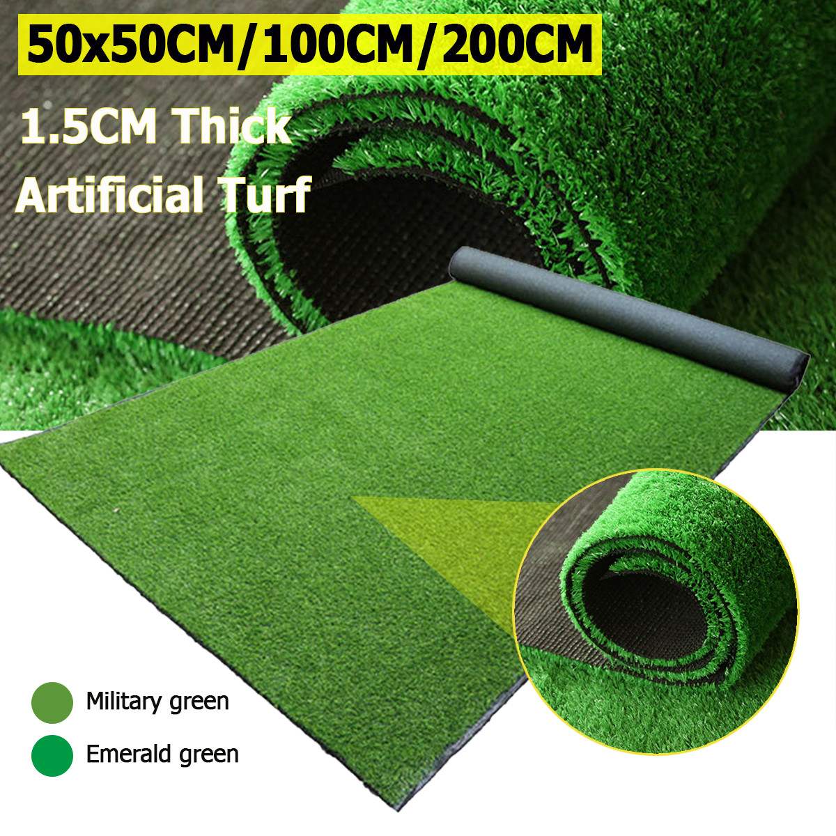 Artificial Lawn Grass Mat Green Enclosure Turf Car... – Grandado