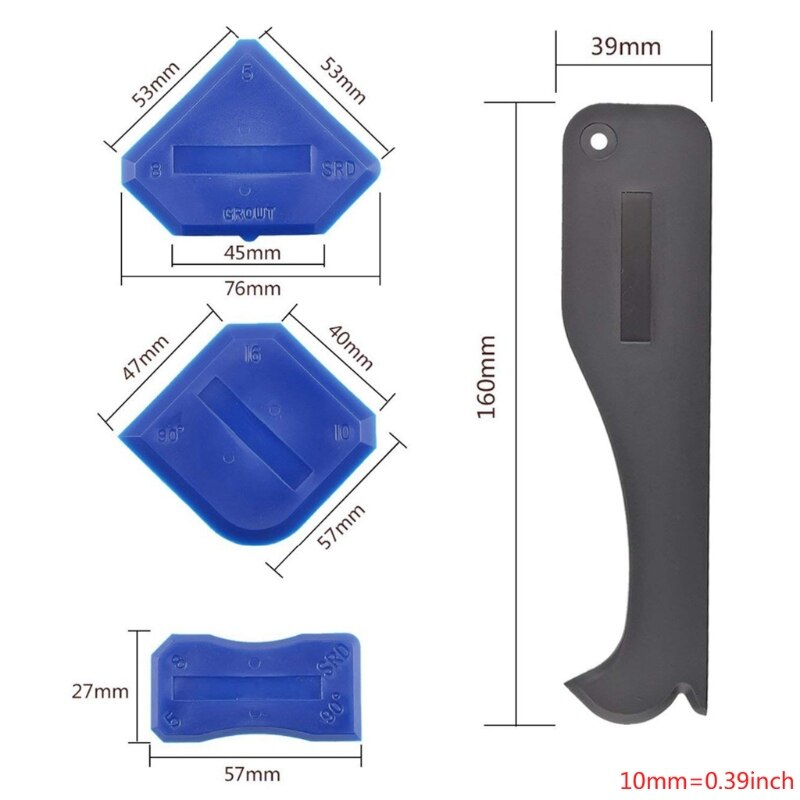 5 Pcs/set Caulking Tool Kit Silicone Sealant Finis... – Vicedeal