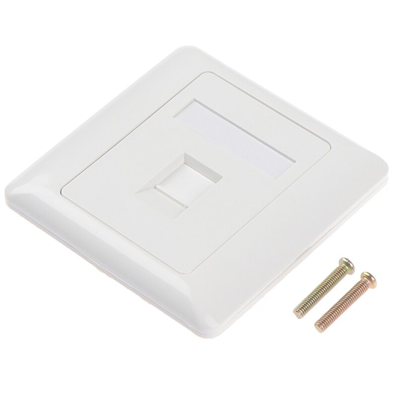 86 Type Single Port RJ45 Wall Flat Face Plate Ethe... – Vicedeal