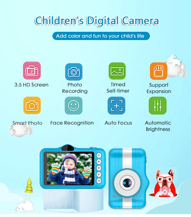 1080P HD Mini Cute Digital Child Camera Color Scre... – Grandado